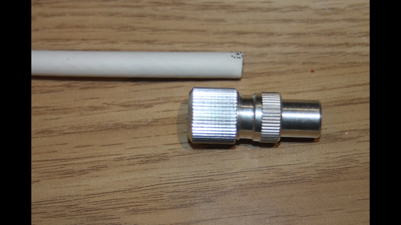 Aerial plug to an aerial cable #fitting male coax plug to TV cable ...