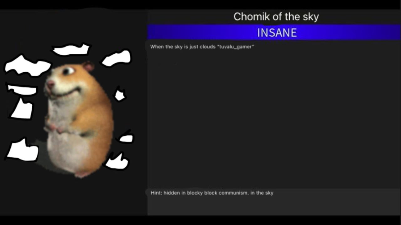 How to get chomik of the sky in find the chomiks - YouTube