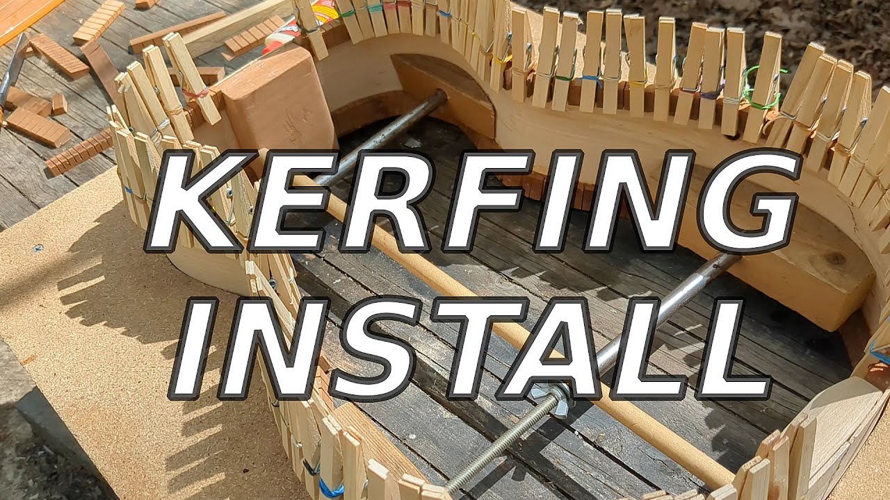 Installing the Kerfed Linings - YouTube