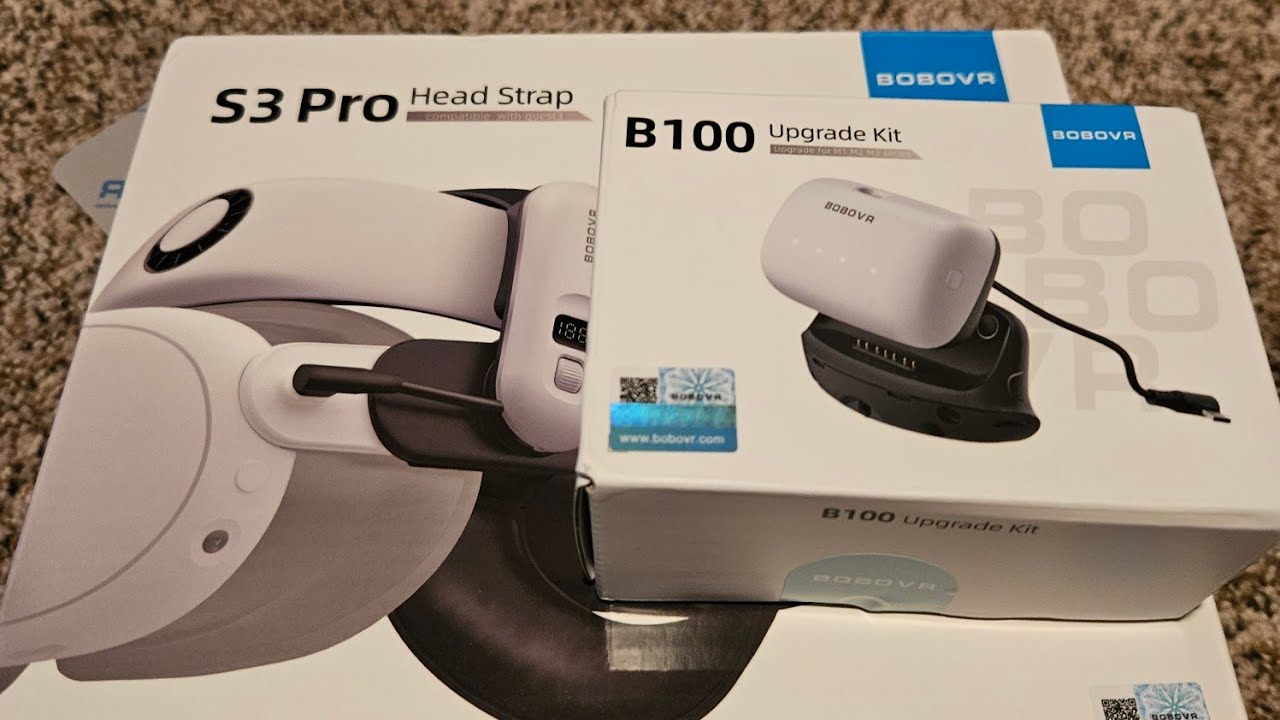 Best Meta Quest 3 headstrap. BOBOVR S3 Pro and B100 upgrade kit ...