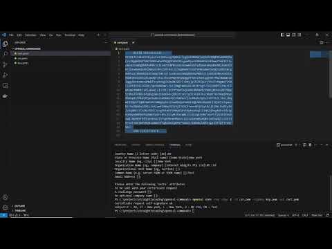 OpenSSL commands - genrsa, req -new and x509 -req - YouTube