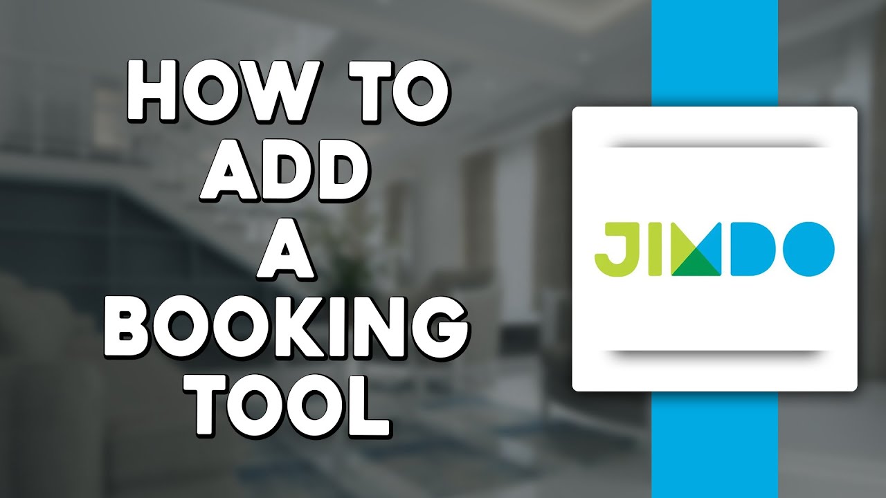 How To Add a Booking Tool in Jimdo Website (Quick & Easy) - YouTube