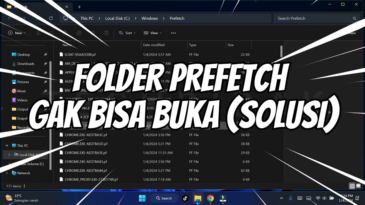 Cara Mengatasi Folder Prefetch Tidak Bisa Dibuka - YouTube