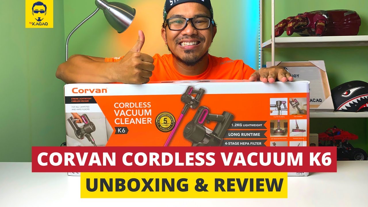CORVAN CORDLESS VACUUM K6 - Vacuum Tanpa Wayar Murah Berkualiti Jenama ...