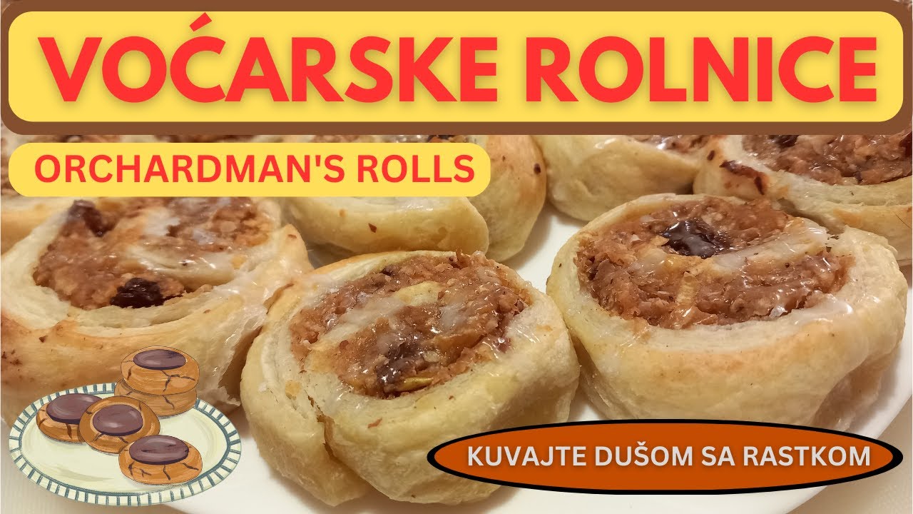 POSNE VOĆARSKE ROLNICE OD JABUKA - Lenten Orcharman's rolls - YouTube
