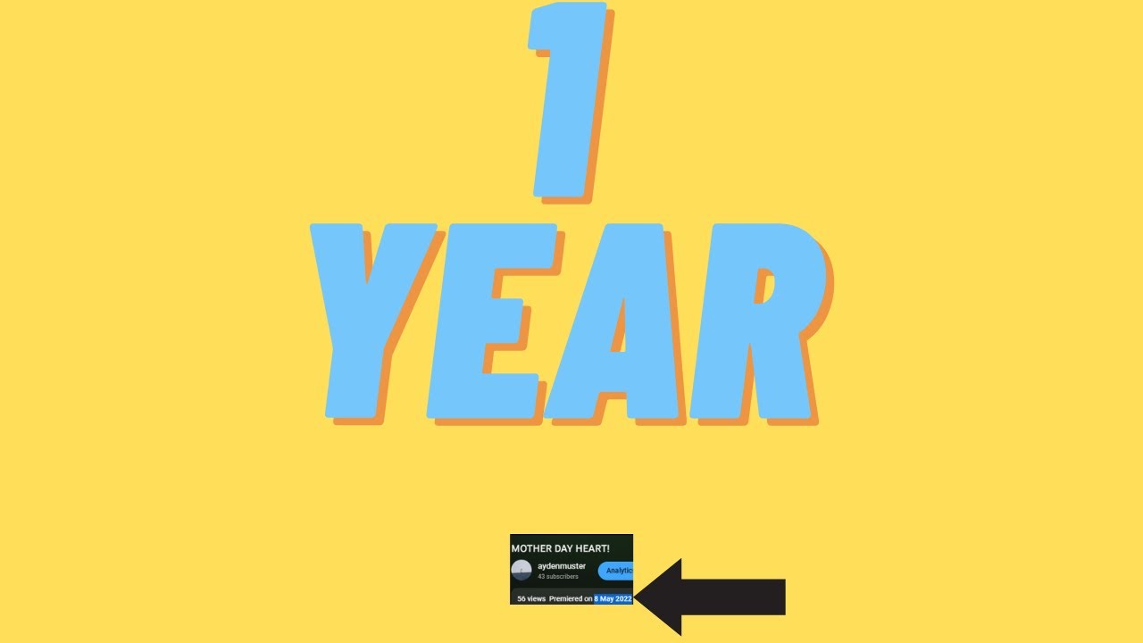 1 year later.... - YouTube