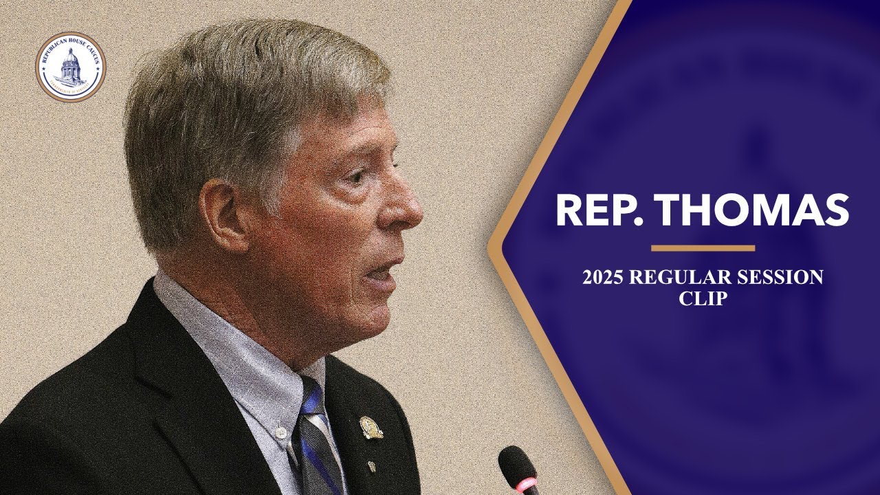 2025 Regular Session - Day 18 - HB 398, Rep. Walker Thomas - YouTube