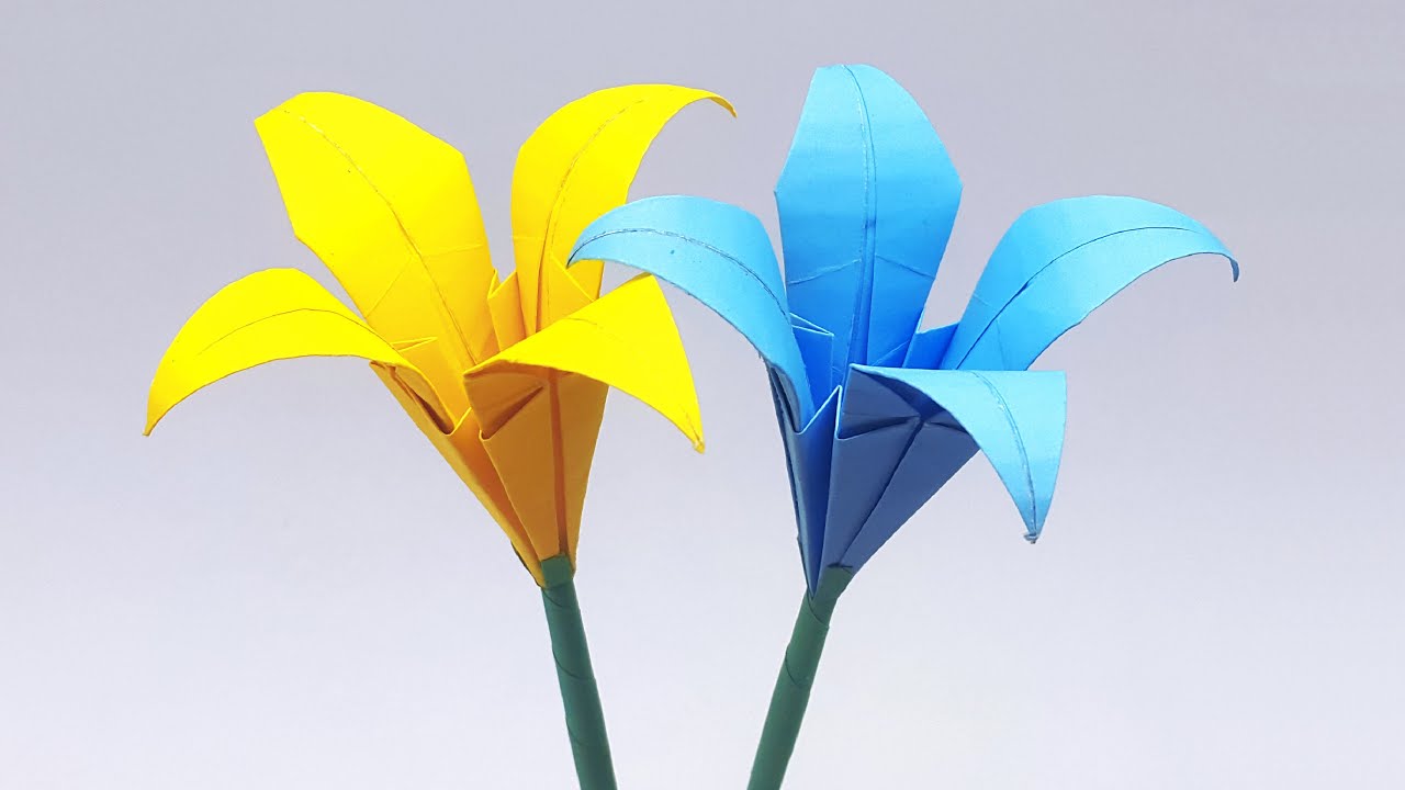 DIY How To Make Beautiful Water Lily With Paper || DIY paper Water Lily ...