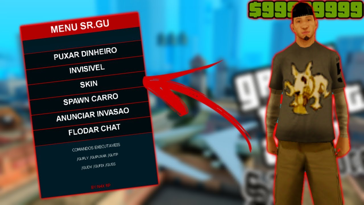 MELHOR MOD MENU DE GRAÇA PARA MTA!!GTA/MTA - YouTube
