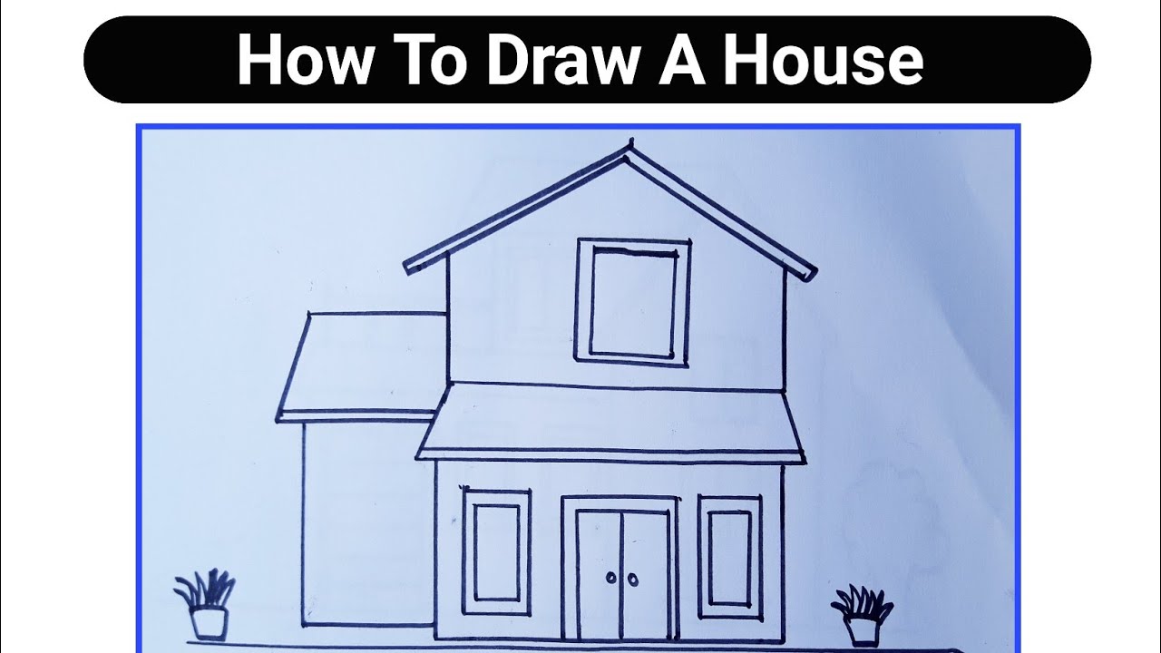 How To Draw A House||Home drawing||Easy Pencil Drawing||Sketching||Art ...
