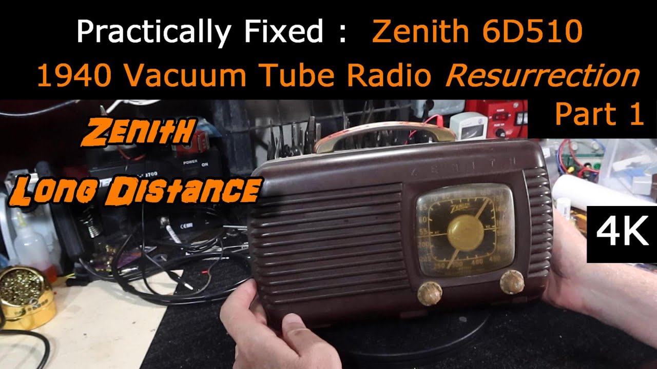 1940 Zenith "Long Distance" Portable Diagnostics & Electrical - Vacuum ...
