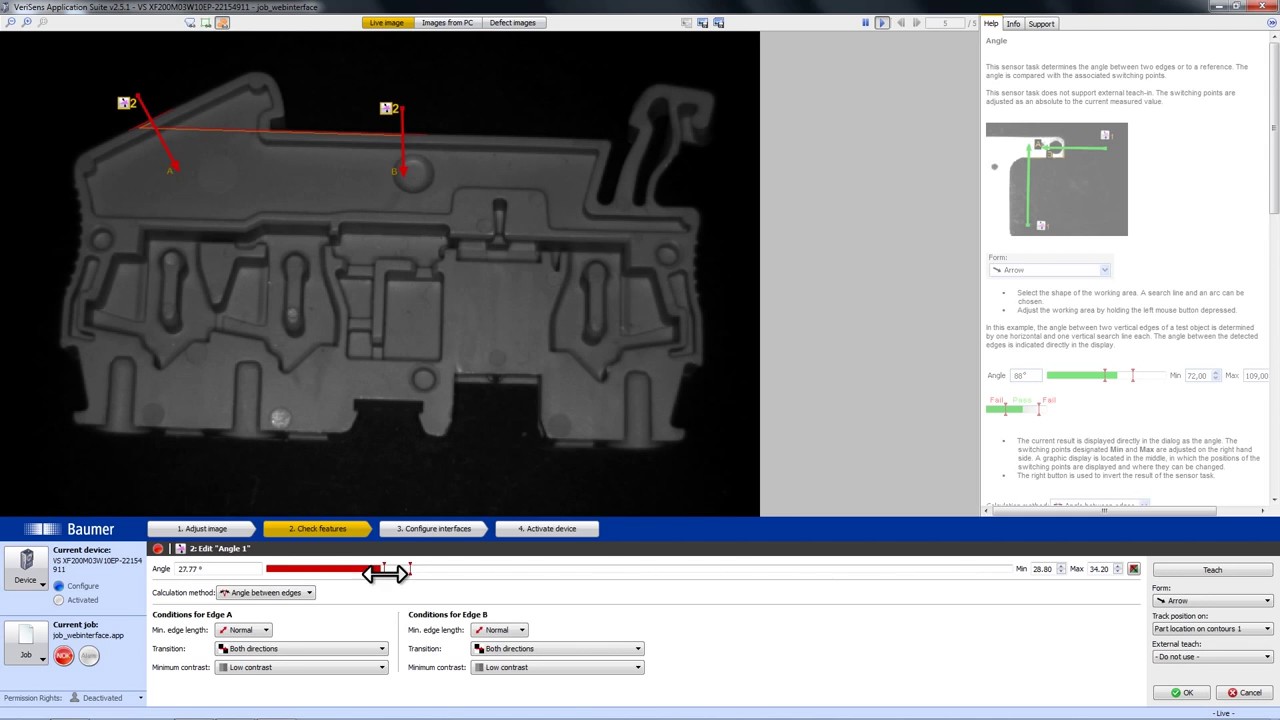 Baumer VeriSens tutorial Configurable web interface for VeriSens vision ...
