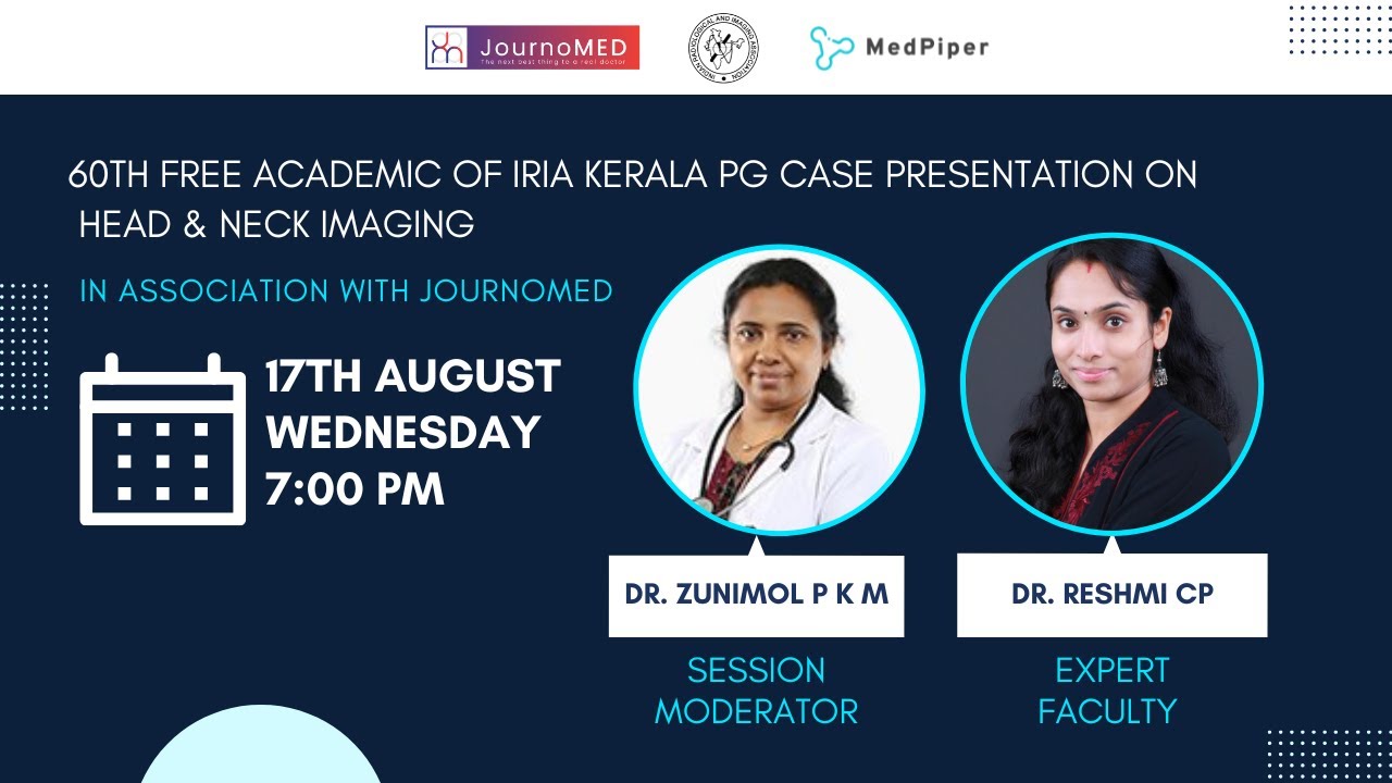 IRIA Kerala PG Case Presentation on Head and Neck Imaging- 3 - YouTube