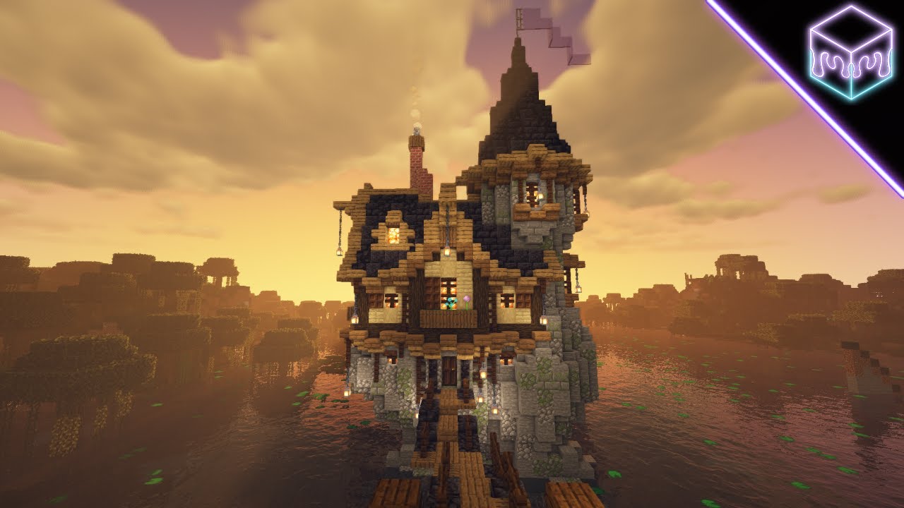 How I Build a Medieval Swamp Hut - Branzy Build Along Pilot - YouTube