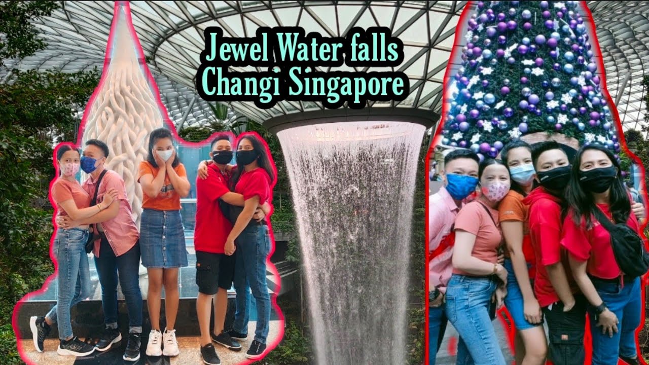 JEWEL CHANGI WATER FALLS SINGAPORE - YouTube