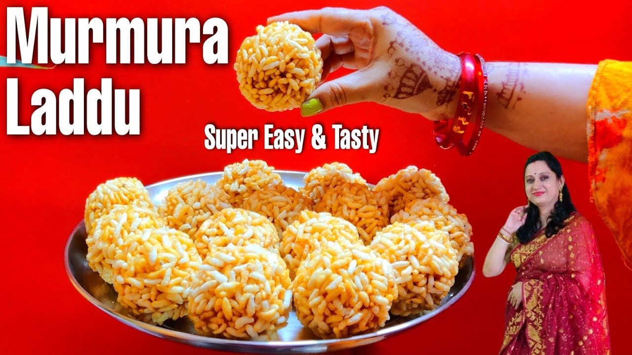 Murmura Laddu Recipe | Easy & Super Tasty Murir Laddu | Poush Parbon ...