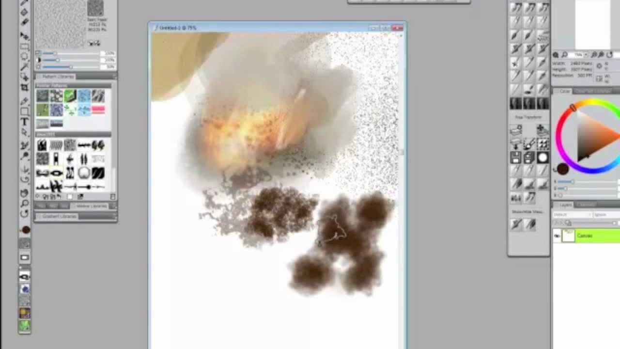 Painter 12: a pro artist's workspace - YouTube