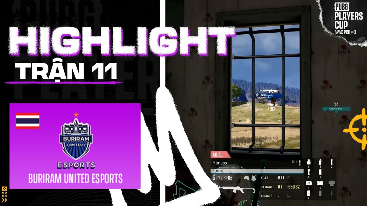 🏆 [Highlights APAC Pro #3 TPP] CK - Trận 11: FS xảy chân từ sớm - AGAL ...