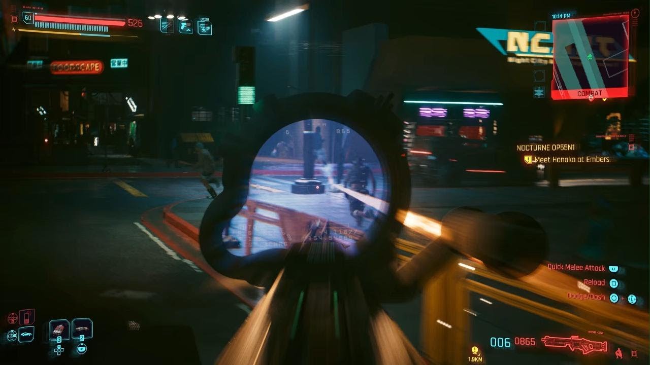 Cyberpunk 2077 Phantom Liberty Precision Rifle Car Roof Shooting Stunt ...