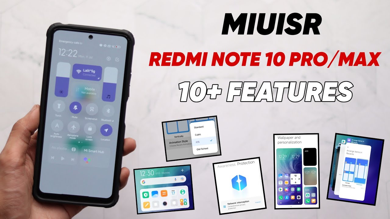 MIUISR For Redmi Note 10 Pro/Max Android 12 - More Ios Features & Most ...