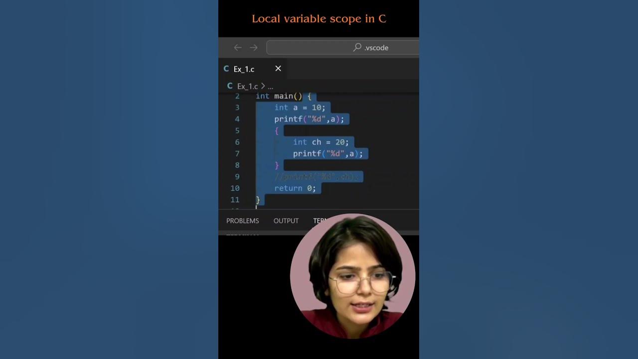 Part 2 Local Variable Scope In C Prishu Happycoding Clanguage Coding Codingquiz Youtube
