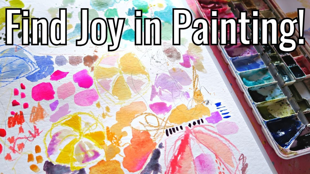 Paint With Joy - Gouache & Watercolor Intuitive Painting Process - YouTube