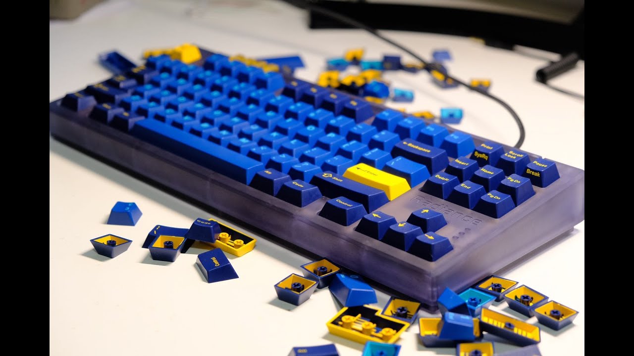 radiance 80 customized mechanical keyboard - YouTube