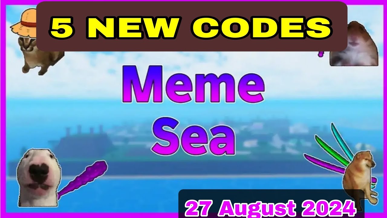 Meme Sea Codes (August 2024) | Roblox Meme Sea Codes - YouTube