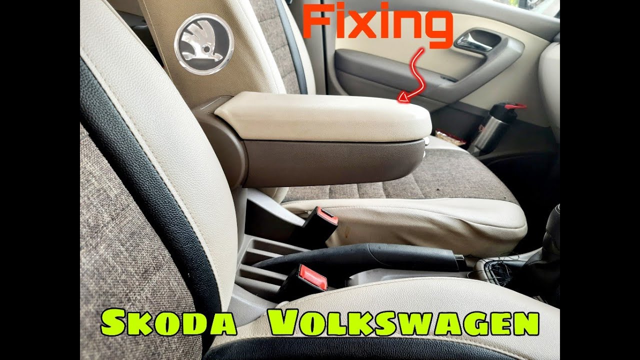 Arm rest FREE repair Skoda rapid and volkswagen vento polo - YouTube
