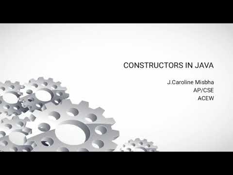 CS8392-Object Oriented Programming/Constructors - YouTube