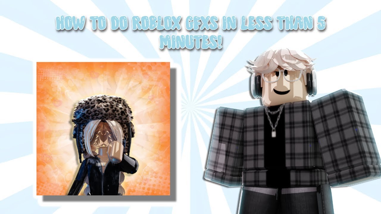 how to do glossy roblox gfxs in less than 5 minutes! - YouTube