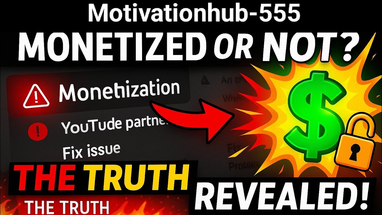 Is Motivationhub-555 Monetized? #youtube #monetization #adsense # ...