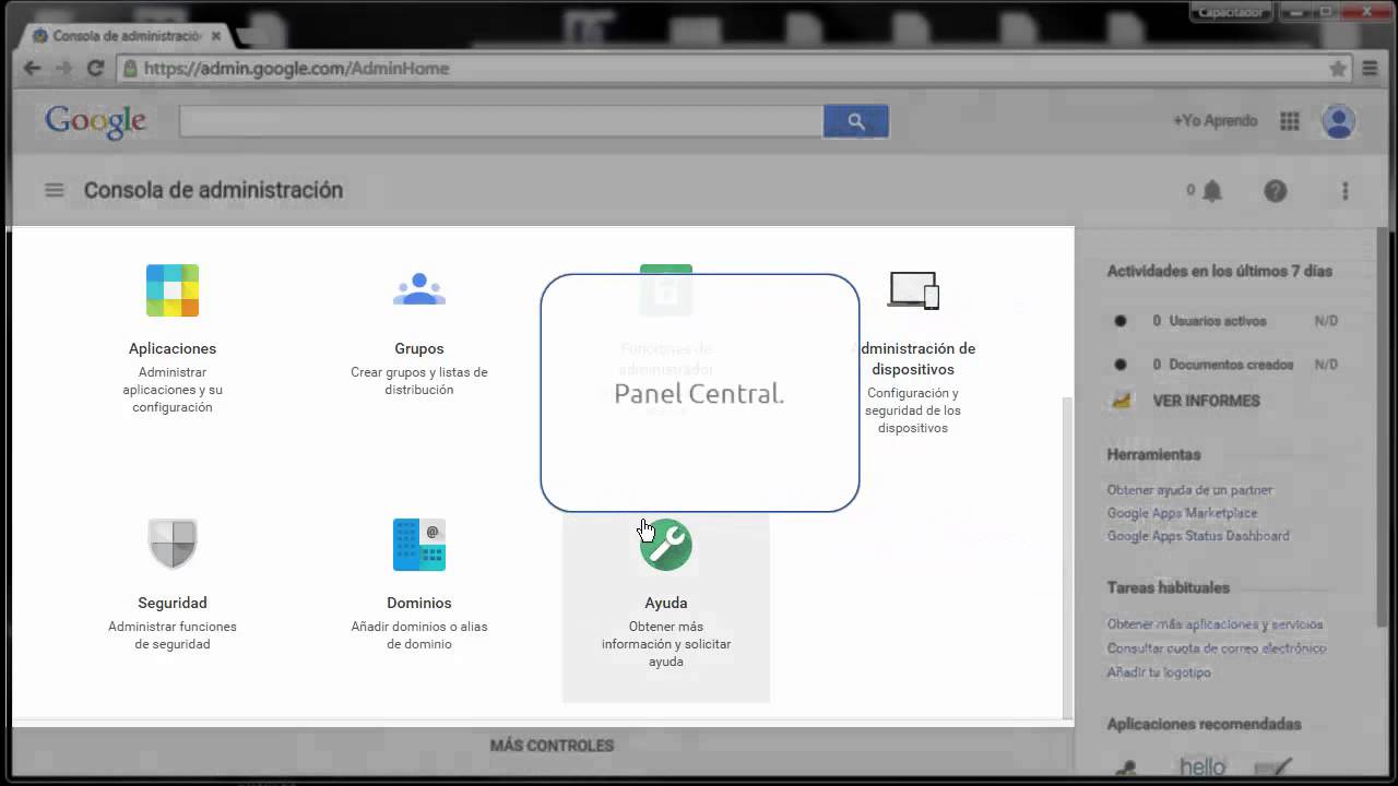 ¿Cómo es la estructura del Dashboard principal del Panel Administrador ...