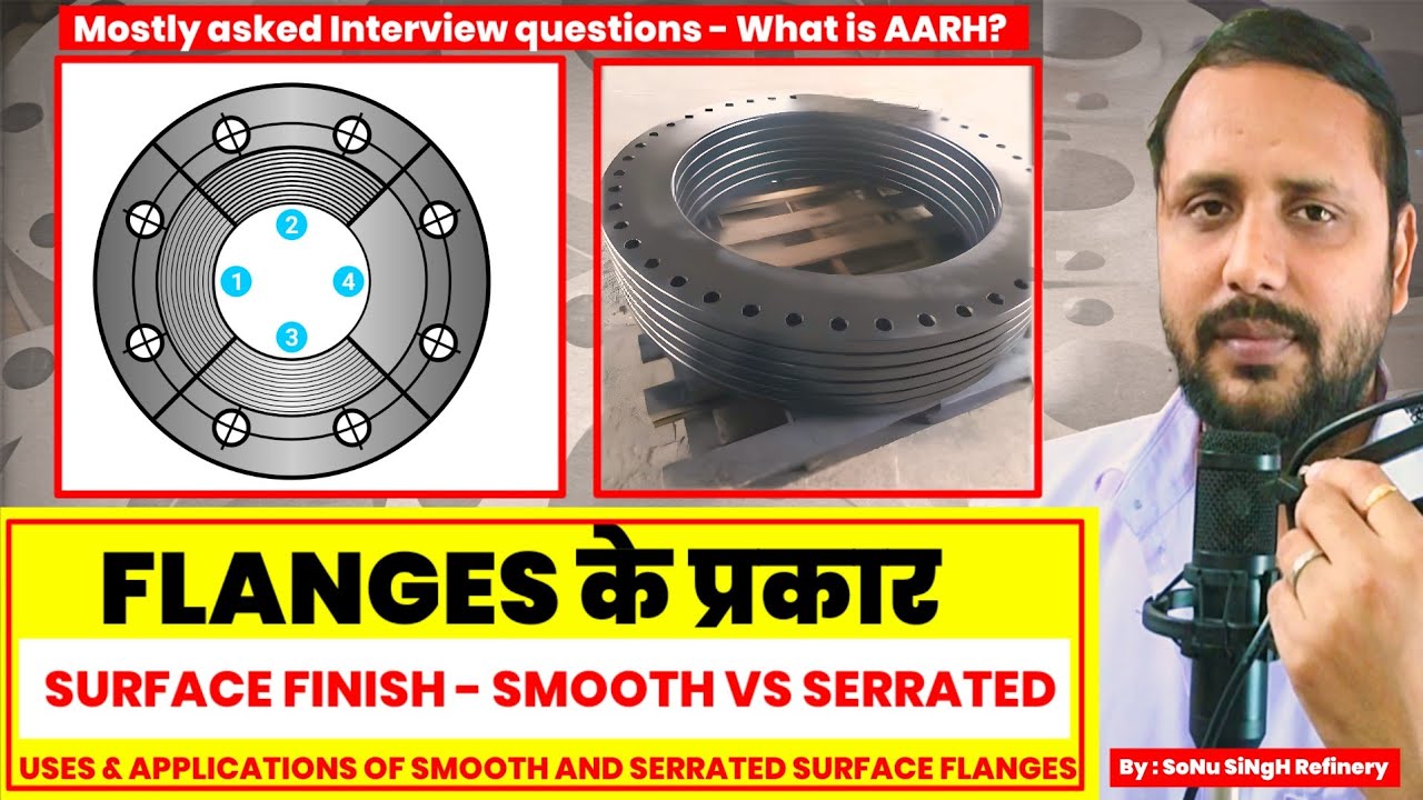 Types of Flanges Surface Finish, Smooth & Serrated surface finish and ...