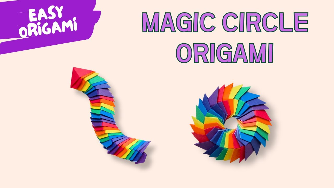 Easy Origami Magic Circle | Fun Paper Toy for Kids - YouTube