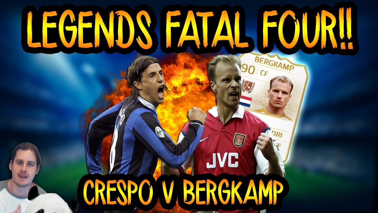 BERGKAMP V CRESPO! LEGENDS FATAL FOUR vs BATESON | FIFA 14 ULTIMATE ...