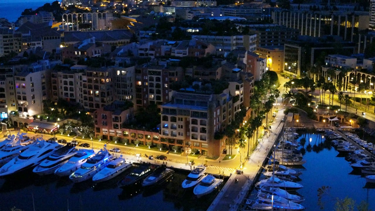 Monaco by Night 4K UHD 30fps HEVC August 2017 - YouTube