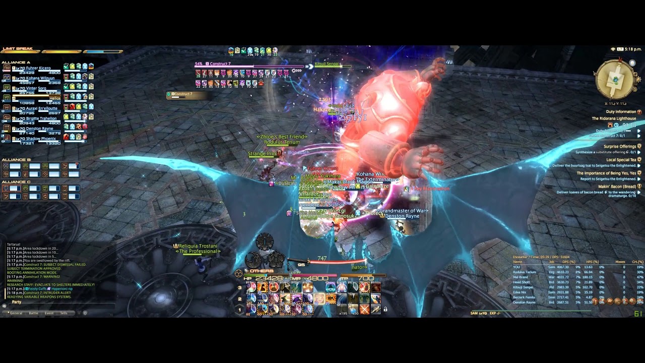 FFXIV Ridorana Lighthouse Boss 3: Construct 7 - YouTube