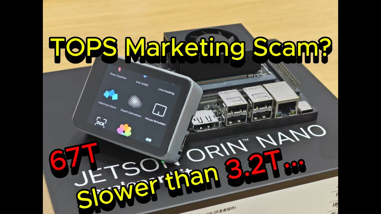 "TOPS" Marketing Scam? 67T Jetson slower than 3.2T ... - YouTube