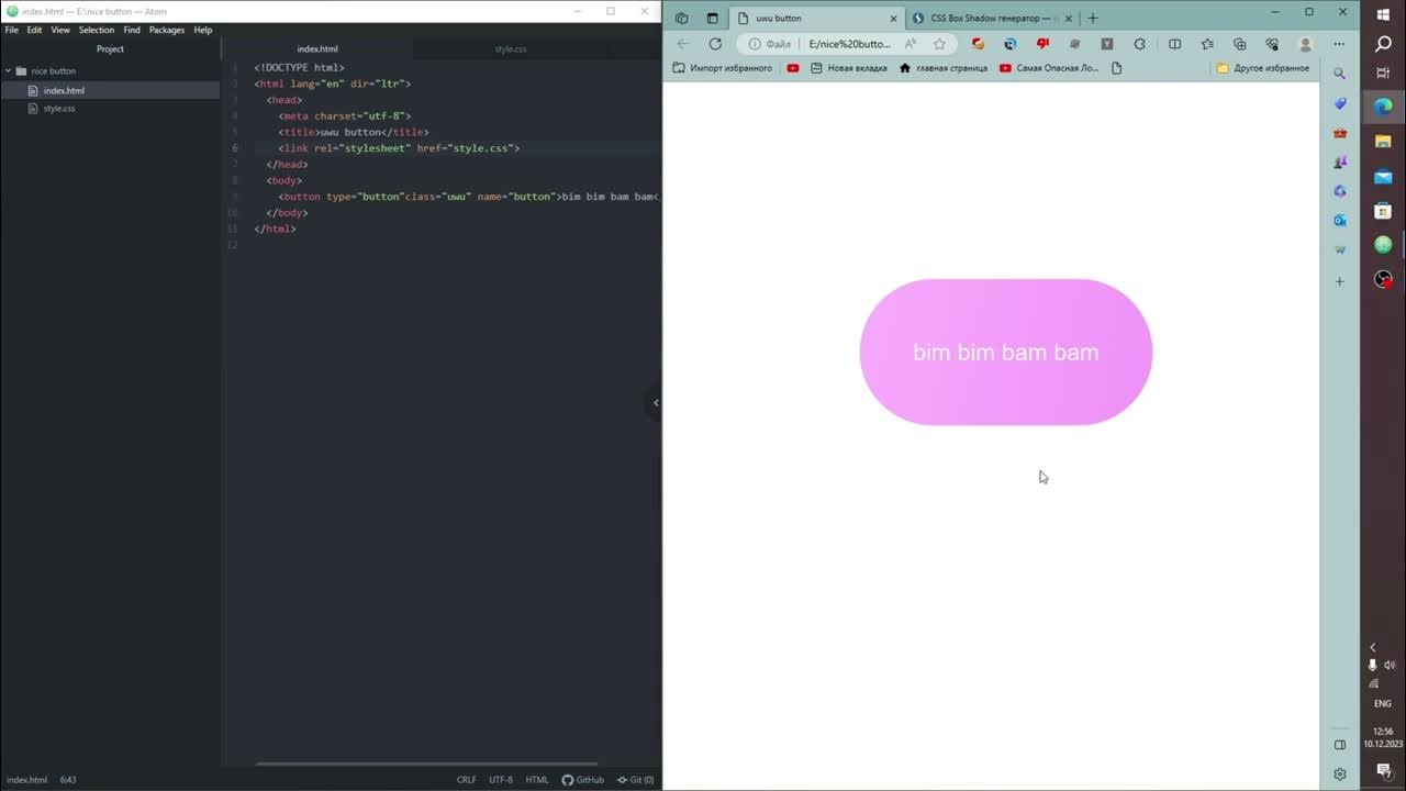 asmr coding button, html css - YouTube