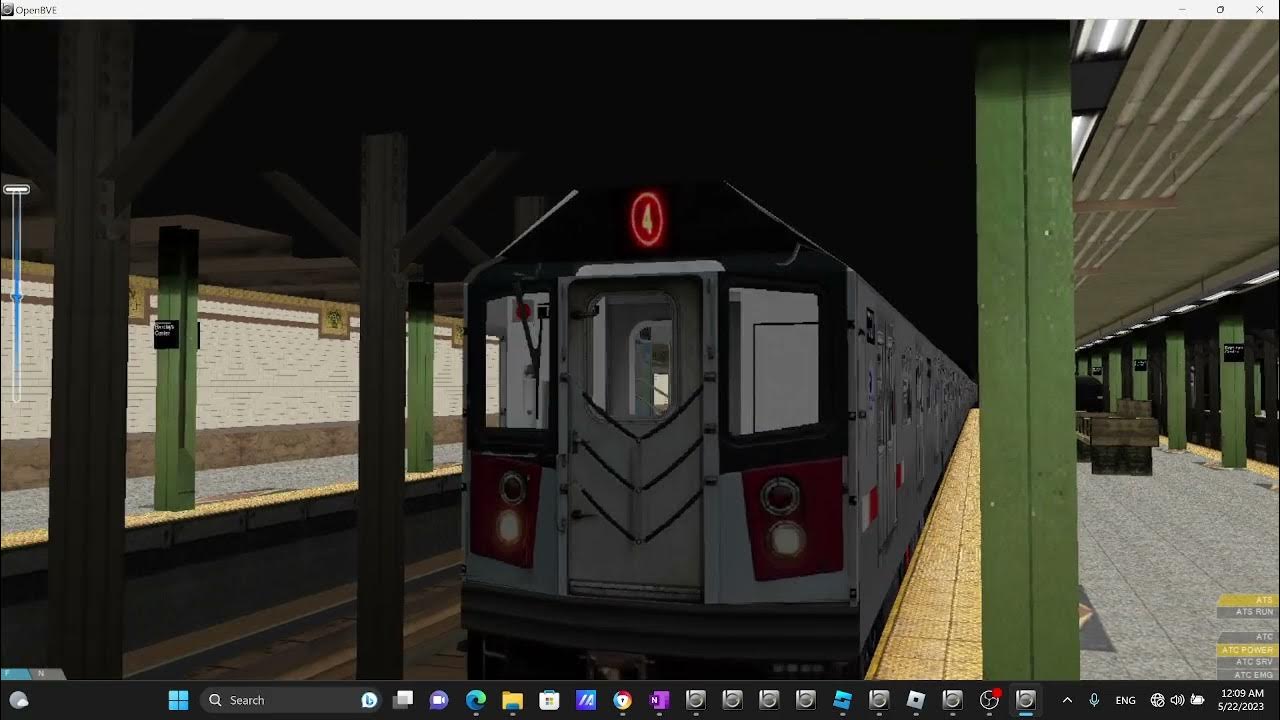 Openbve 2011 R142A 4 Train Arriving & Departing at Atlantic Avenue Barclay Center - YouTube