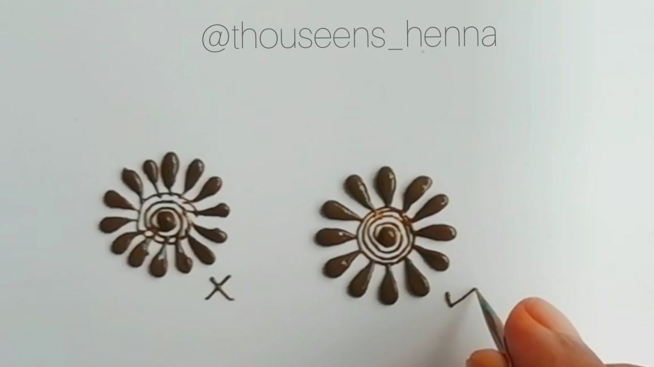 HOW TO MAKE PERFECT TEARDROP FLOWER IN MEHNDI || DO'S AND DON'T IN ...