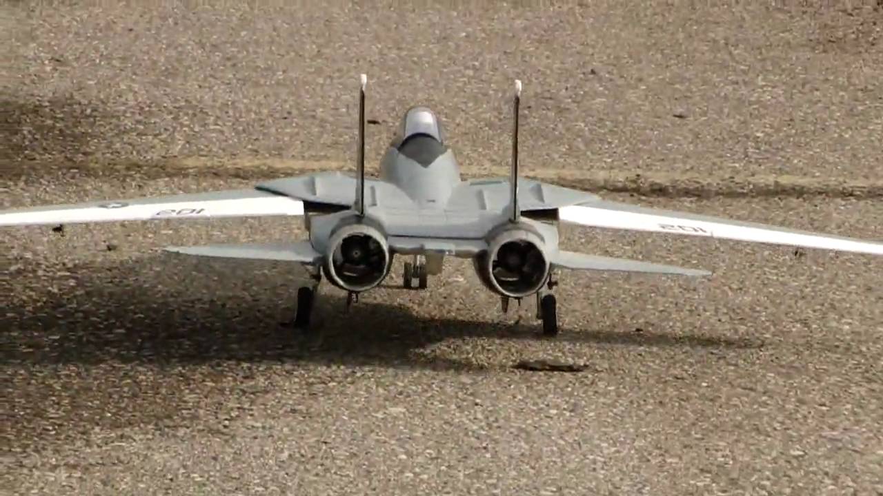 RC F-14 Tomcat 3rd Flight With EDF Power Loss ER Landing. - YouTube