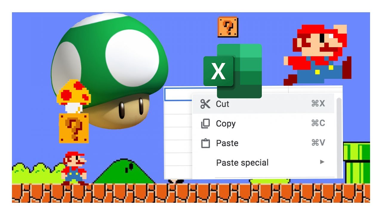 Animación de Super Mario Bros en Excel usando tres comandos - YouTube