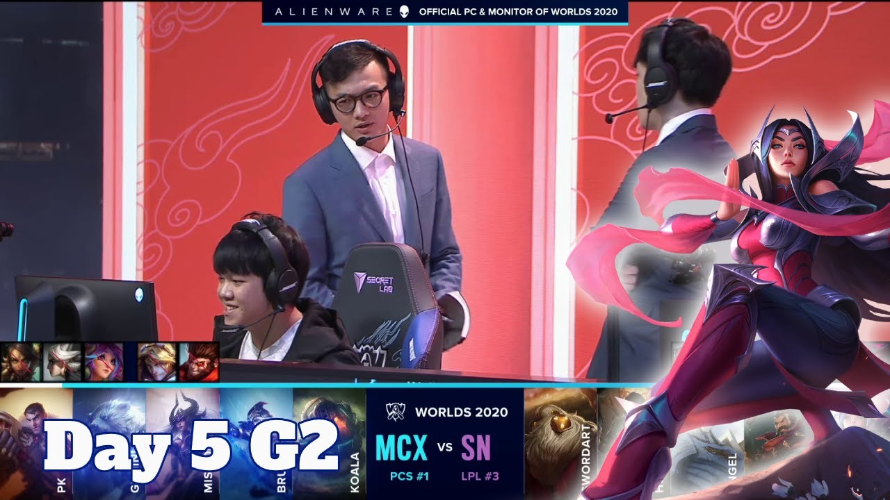 MCX vs SN | Day 5 Group A S10 LoL Worlds 2020 | Machi Esports vs Suning - Groups full game - YouTube