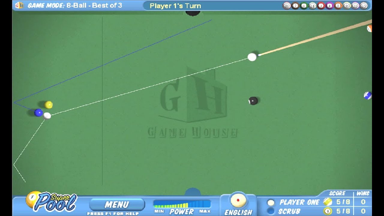 Super Pool v1.1 (Windows game 2003) - YouTube