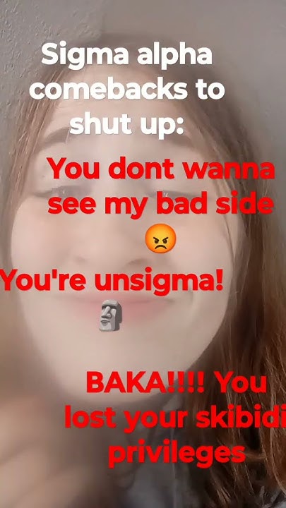 Alpha comebacks to shut up 😎🗿🗿 - YouTube