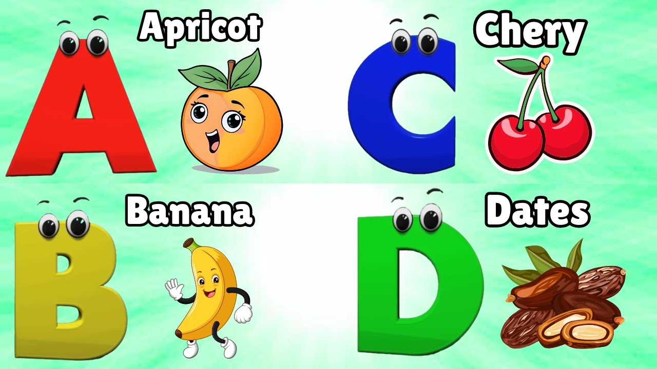 Phonics Song - ABC Fruits Song | A is for Apricot | Toddlers learning ...