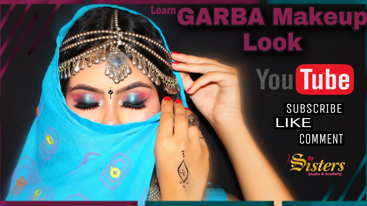 Learn Navratri Makeup at home | Garba makeup | beginner Look | Easy ...