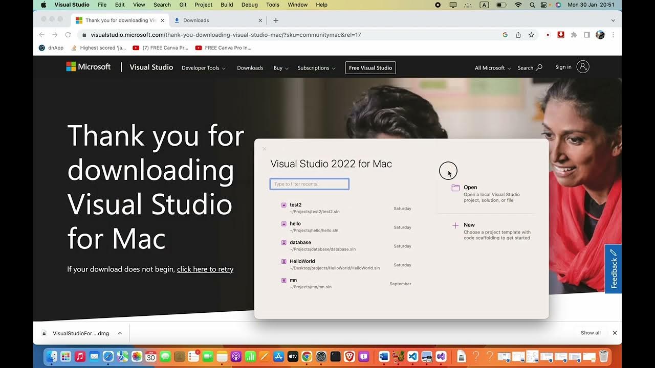 How to create ASP.NET MVC Web Application in MacOS using Visual Studio | ASP.NET macOS Part 01 ...